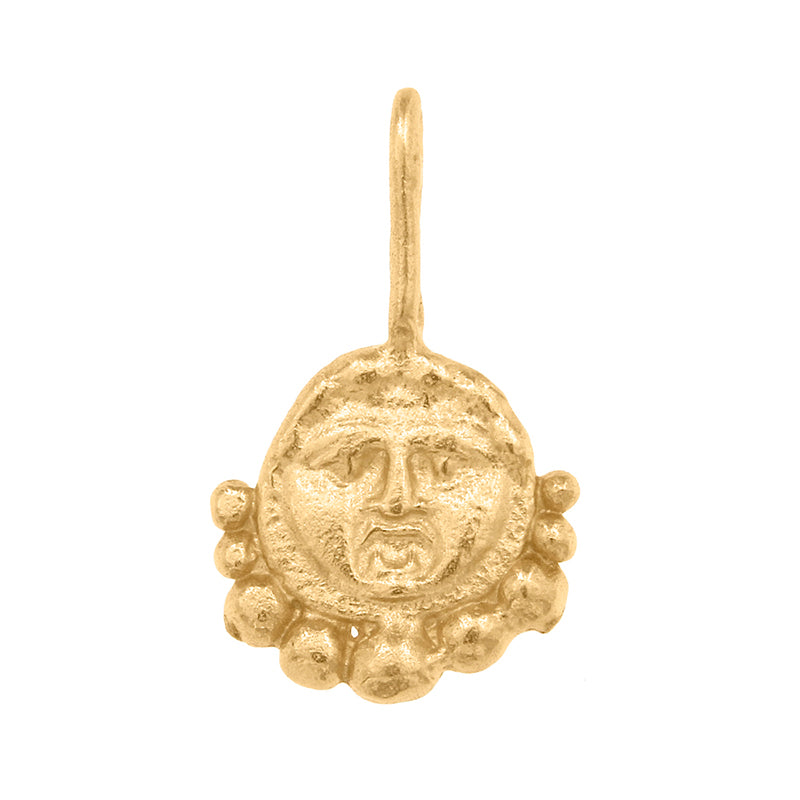 Gorgoneion Protection 18K Gold Plated Pendant – Cleopatra's Bling