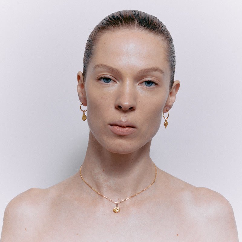 Gorgoneion Protection 18K Gold Plated Pendant – Cleopatra's Bling